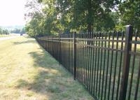 China Anti Rust Black 6x8ft Wrought Iron Security Fence For School for sale