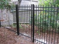 China 2.1x2.4m Powder Coated Ce Passed Wrought Iron Picket Fence For High Security for sale
