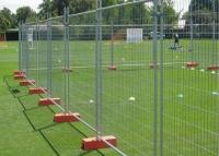 China 2.1m Tall Construction Safety Fence Panels , 75x100mm Mesh Portable Security Fence for sale