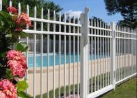 China ISO Black H1.8m Decorative Wrought Iron Fence Panels For Commercial for sale