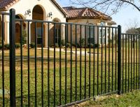 China Durable Steel Bar Wrought Iron Fence 6ft High Prefabricated Ornamental for sale