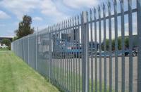 China Rounded 3000mm Height Steel Palisade Fencing For School Playground for sale