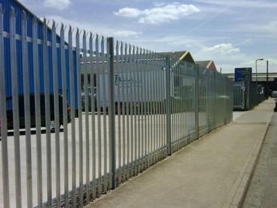 China Hot Dipped Galvanized 6ft High Steel Palisade Fencing With W Pale for sale
