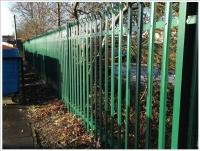 China Anti Climbing 10ft Height Steel Palisade Fencing For Backyard Privacy for sale