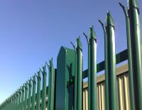 China Anti Climbing 10ft Height Steel Palisade Fencing For Backyard Privacy for sale