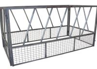 China 550mm High Livestock Handling Equipment , Diameter 1.8m Round Bale Hay Feeder for sale