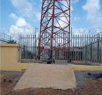 China Anti Corrosion 8ft Height Tower Fencing With Cyclone Wire for sale