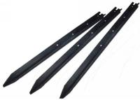China Black Hot Dipped Galvanized Y Shaped Metal Farm Fence Posts 1.50lbs/Ft Rustproof for sale