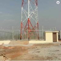 China Steel Galvanized 1.5m Height Tower Fencing With Angle Pale for sale