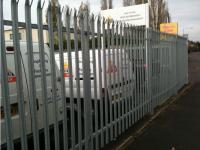 China W Section Industrial 4ft Height Steel Palisade Fencing Anti Corrosion for sale