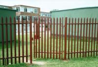 China Steel Powder Coated Palisade Fencing , 3mm 7 Ft High Fence Panels for sale