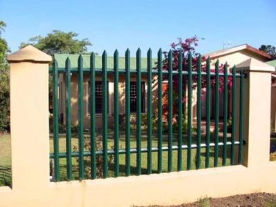China Galvanised 3.6m High Steel Security Fence Panels Rounded Top for sale