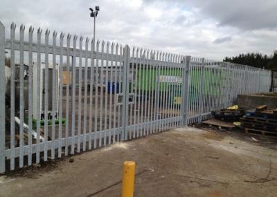 China H5m Commercial Steel Fencing , Rustproof Steel Perimeter Fence for sale
