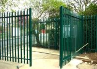 China Wearproof 1.8 M Palisade Fencing , 17 Pales Galvanized Security Fencing for sale