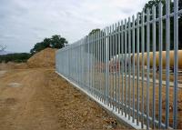 China 2.75m Width Steel Palisade Fencing , Rot Proof 3ft Metal Fence Panels for sale