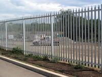 China Single Pointed 2.4m Galvanised Steel Palisade Fencing For Security for sale