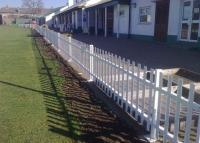 China Powder Coated 2100mm Steel Palisade Fencing For Commercial Properties for sale