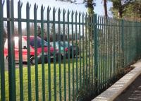China Powder Coated 2100mm Steel Palisade Fencing For Commercial Properties for sale