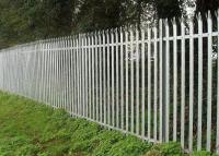 China Single Pointed 2.4m Galvanised Steel Palisade Fencing For Security for sale