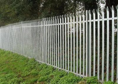China Single Pointed 2.4m Galvanised Steel Palisade Fencing For Security for sale