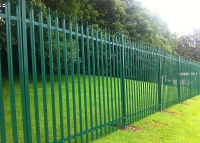 China ISO9001 Polyester Powder Coated Steel Security Fence Panels Long Lifespan for sale