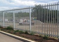 China Anti Rust 6ft Galvanized Steel Palisade Fencing with D Section for sale