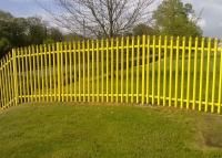 China Unscalable 1.5m Triple Pointed Palisade Fencing For Garden for sale