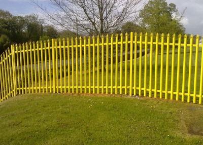 China Unscalable 1.5m Triple Pointed Palisade Fencing For Garden for sale