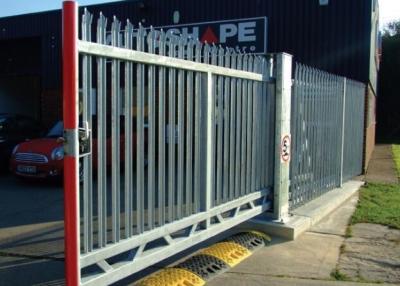 China 3m Steel Palisade Fencing , 12m Length Palisade Sliding Gate for sale