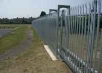 China 3m Steel Palisade Fencing , 12m Length Palisade Sliding Gate for sale