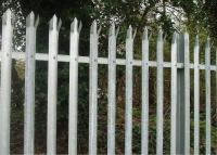China Notched 6ft Steel Palisade Fencing Galvanized With W Section for sale