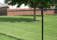 China Black 2 Meters Height Steel Chain Link Fencing With Electric Galvanized for sale
