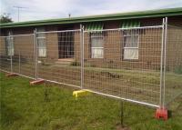 China High Strength 2100x2400mm Temporary Steel Fencing For Commercial Construction for sale