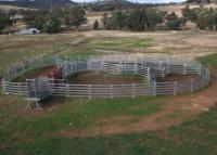 China Galvanized Pipe Fence 1.8x2.1m Welded Wire Horse Panels for sale