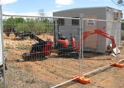 China Welded Mesh Construction Site 2.1x1.1m Portable Fence Panels Hot Dipped Galvanized for sale