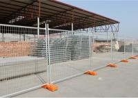 China Welded Mesh Construction Site 2.1x1.1m Portable Fence Panels Hot Dipped Galvanized for sale