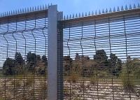 China Military Site Anti Intrusion Pvc Coated 358 Mesh Fencing Top With Razor Barbed Wire for sale