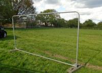 China 2000mm High Pre Galvanised Heras Mobile Fencing Square Top Heavy Duty for sale