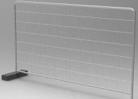 China Anti Climb Hot Dip Galvanized Temporary Steel Fencing 350cm Square Top for sale