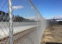 China Safety Residential Closed Edge Steel Chain Link Fencing 8ft High for sale