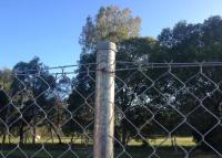 China 3.0mm Galvanized Twist Edge Metal Chain Link Fence Diamond Wire Mesh for sale