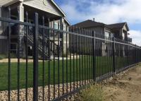 China 2.1x2.4m Steel Tubular Fencing Australia Black Heavy Duty Garrison for sale