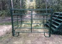 China Green Coated Lightweight Horse Corral Panels 5
