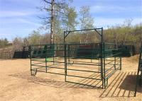 China Green Coated Lightweight Horse Corral Panels 5