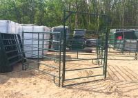 China Green Coated Lightweight Horse Corral Panels 5