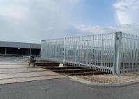 China Hot Dip Galvanised Palisade Steel Fence W Profile Triple Pointed Top Security for sale