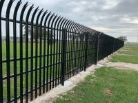 China Steel Residential Security Palisade Fence Metal Curved Portable for sale