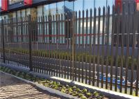 China Galvanized 2.75 Width Steel Palisade Fencing W Section Security for sale