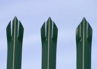 China 2.75m Long By 2.4m High Steel Palisade Security Fencing Hot Dipped Galvanized Powder Coating for sale