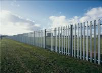 China Powder Coated 1.8m High Steel Palisade Fencing With Double Gate for sale